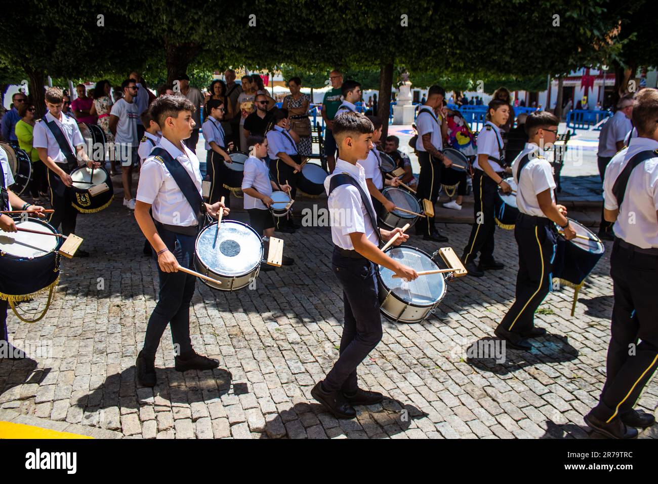 Music band participating at the Corpus Christi procession, an age-old ...