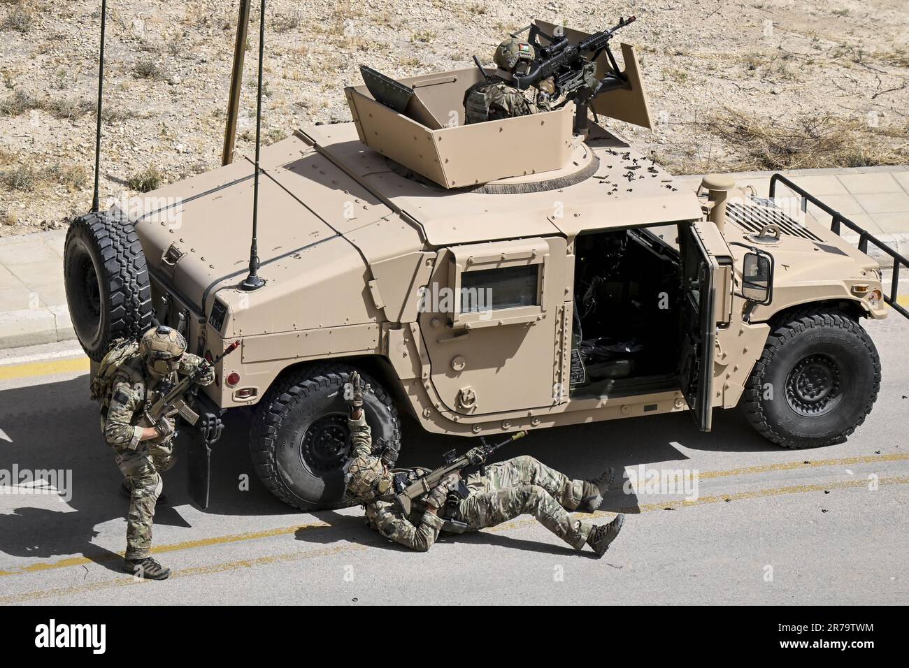 Amman, Jordan. 14th June, 2023. Special force operators pictured during ...