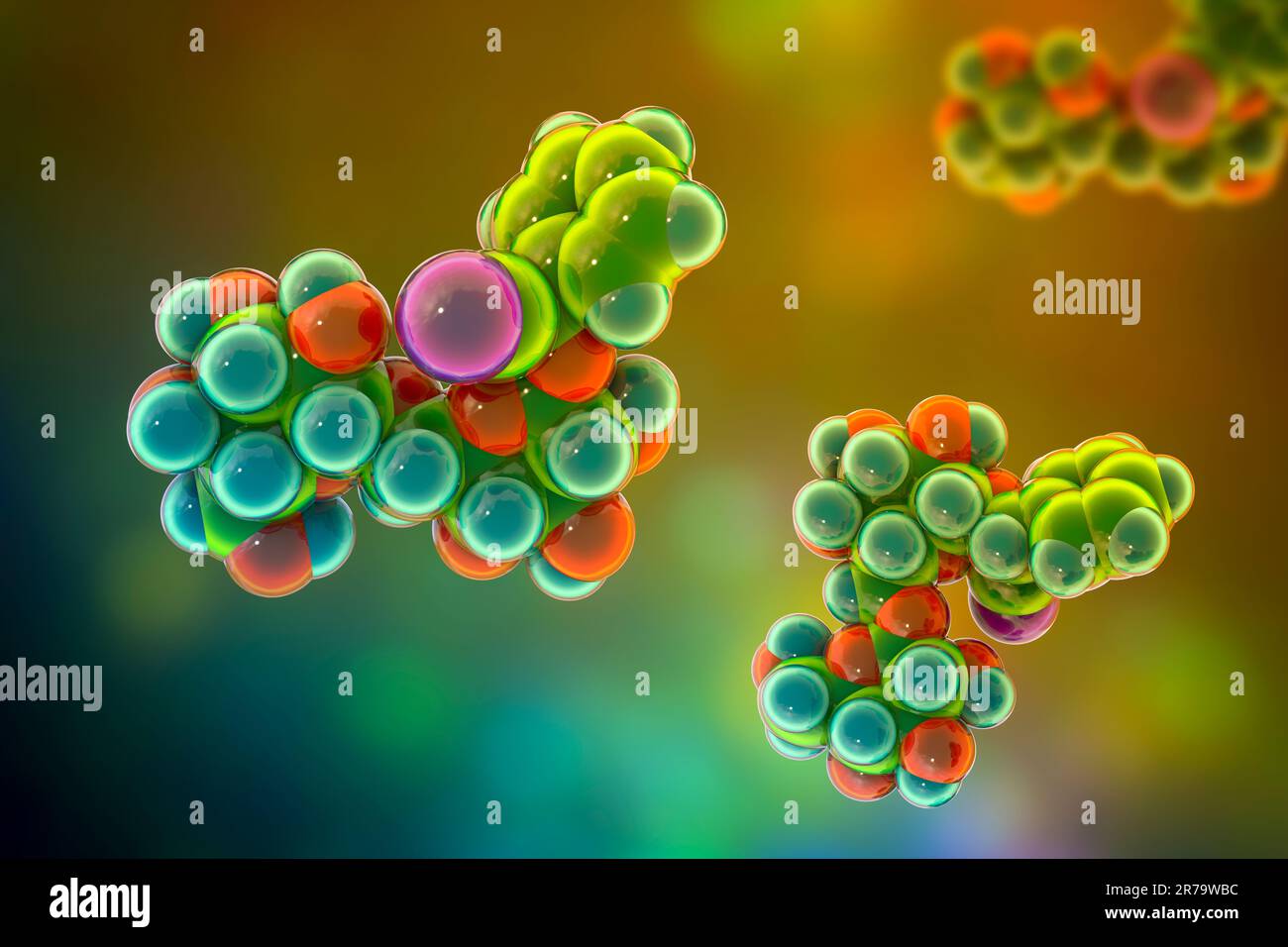 Molecular model of amygdalin, also known as laetrile or vitamin B17, 3D ...