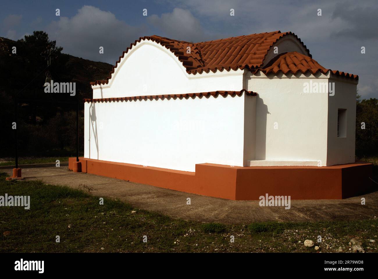 Greece, Rhodes island Paradeisi village church of Virgin Mary Panagia ...