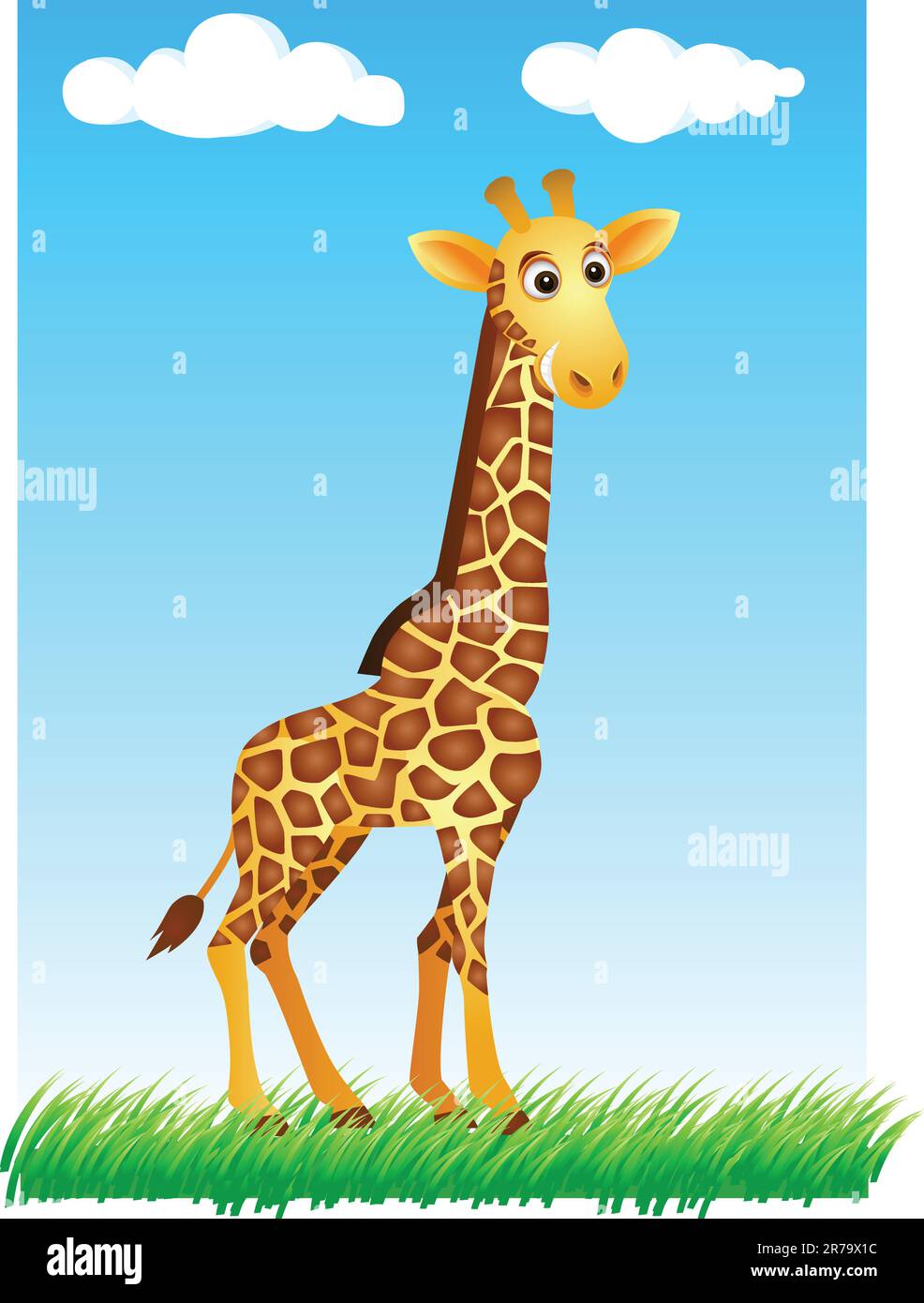 vector illustration of giraffe cartoon Stock Vector Image & Art - Alamy