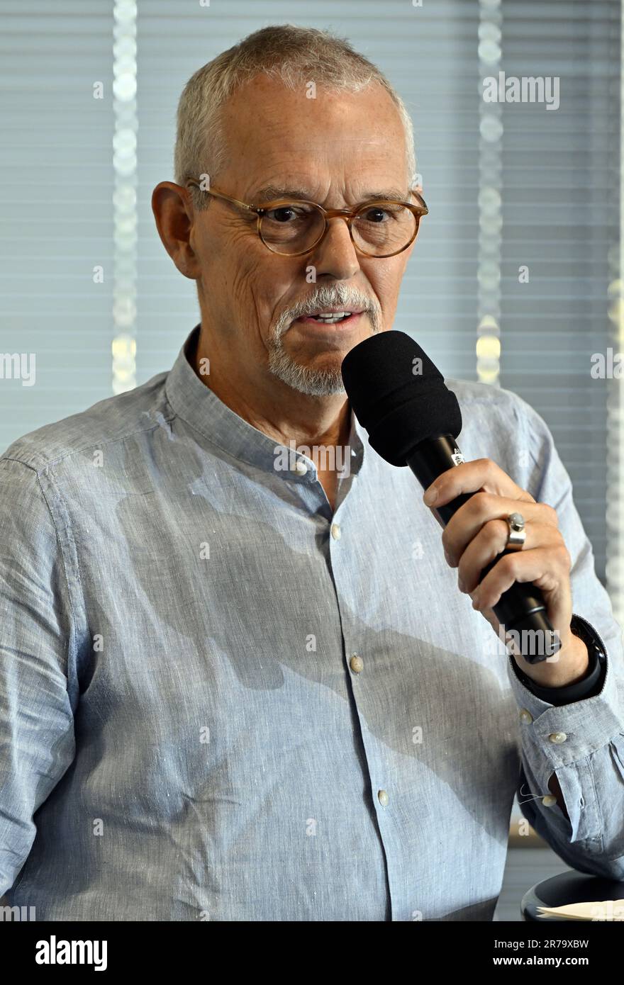 Brussels, Belgium. 14th June, 2023. Outgoing Colruyt CEO Jef Colruyt ...