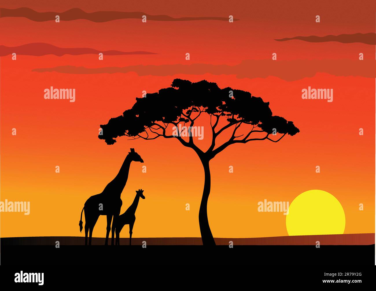 Warm back light Stock Vector Images - Alamy