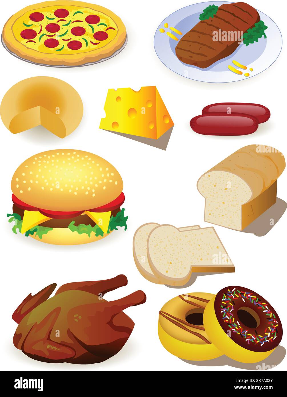 Vector illustration of food Stock Vector Image & Art - Alamy