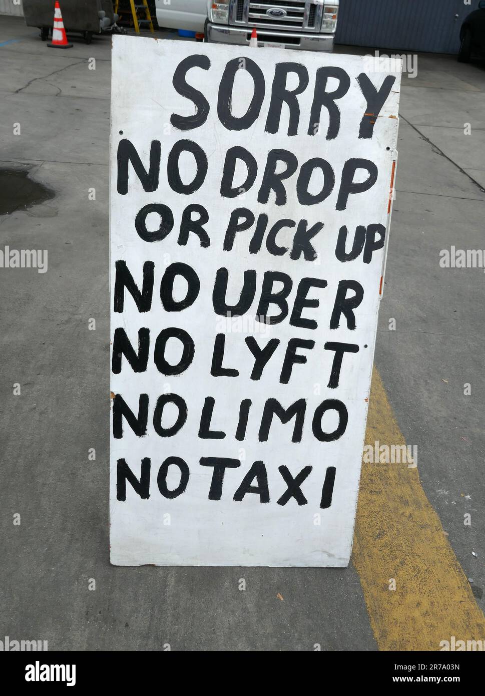 Los Angeles, California, USA 10th June 2023 Sorry No Drop or Pick up No ...