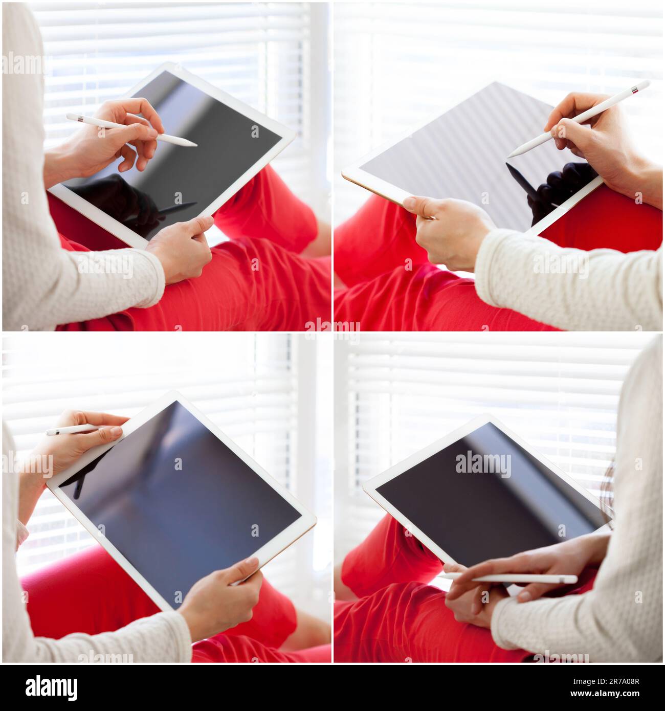 people using modern digital tablet Stock Photo - Alamy