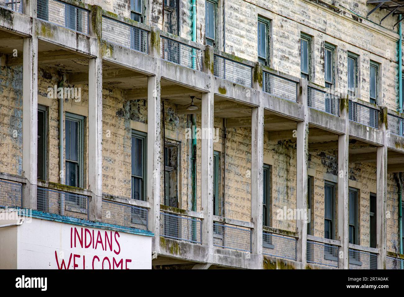 Indians welcome and its barracks and theater of the federal prison on ...