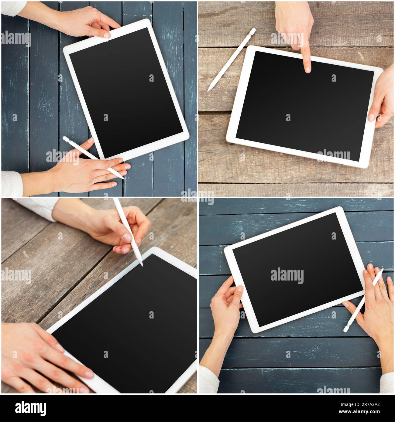 people using modern digital tablet Stock Photo - Alamy