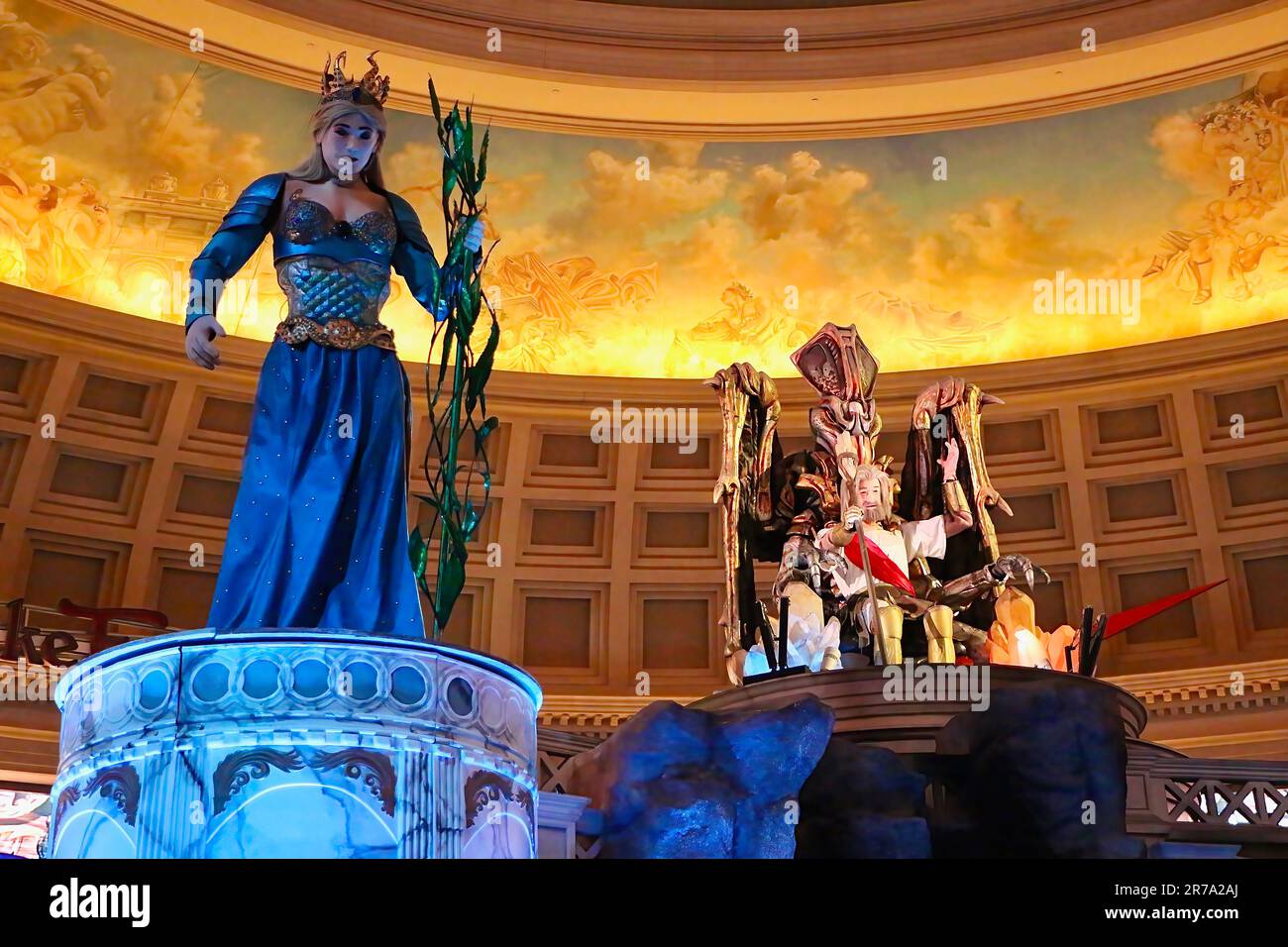 Fall of Atlantis at Caesars Forum Shops automaton show Caesars Palace ...