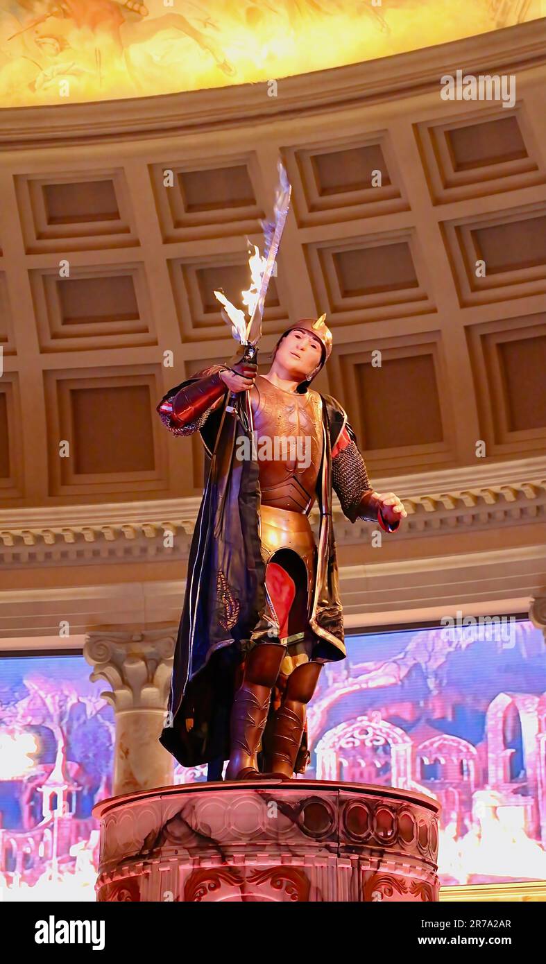 Fall of Atlantis at Caesars Forum Shops automaton show Caesars Palace ...