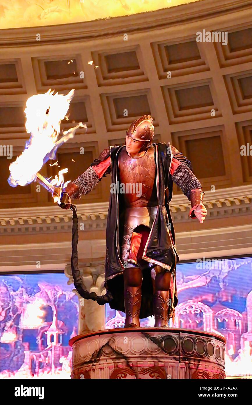 Fall of Atlantis at Caesars Forum Shops automaton show Caesars Palace ...