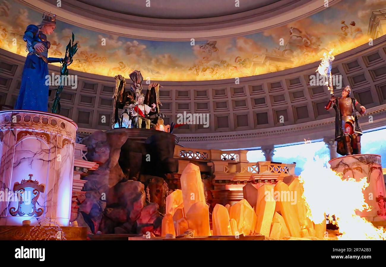 Fall of Atlantis at Caesars Forum Shops automaton show Caesars Palace ...