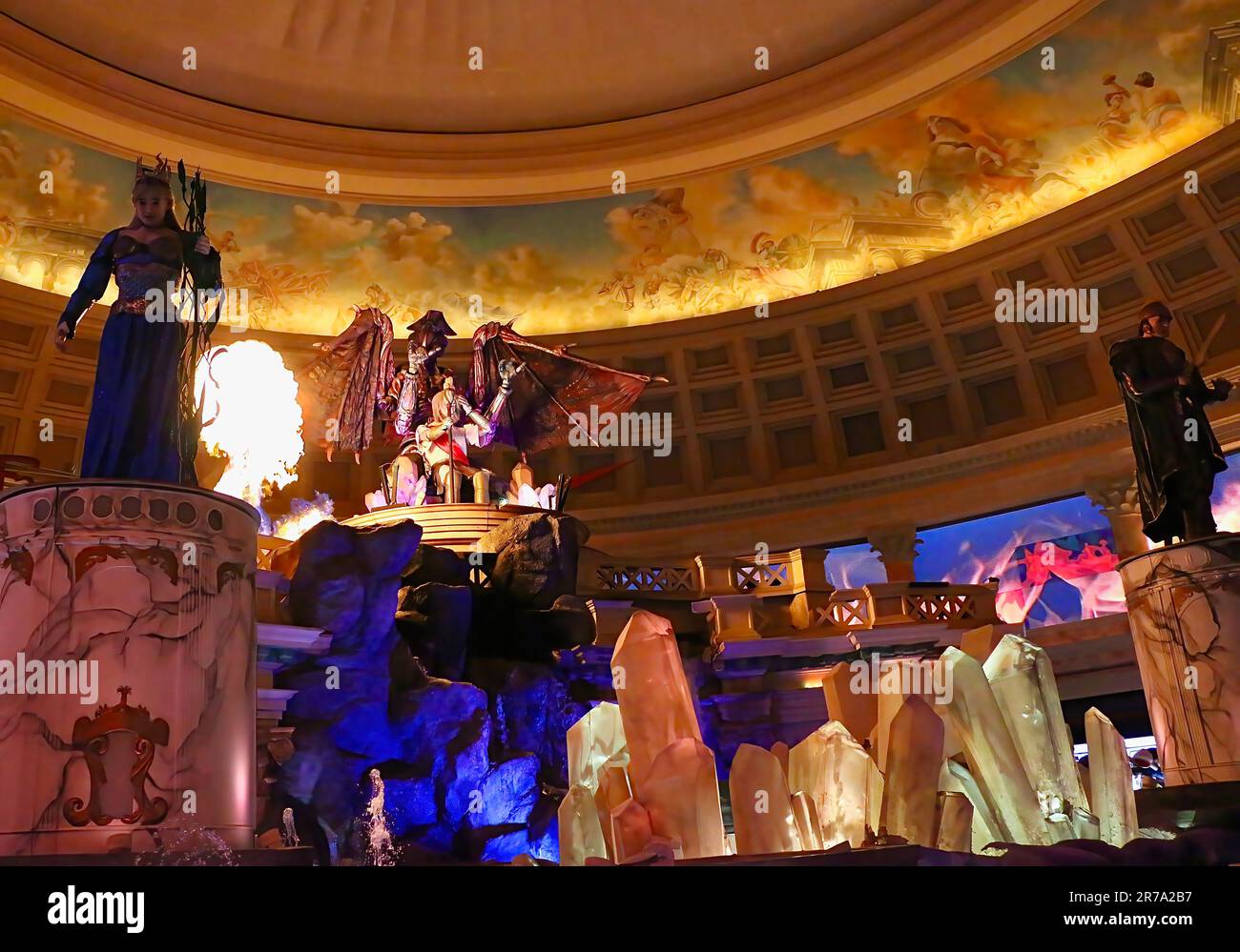 Fall of Atlantis at Caesars Forum Shops automaton show Caesars Palace ...