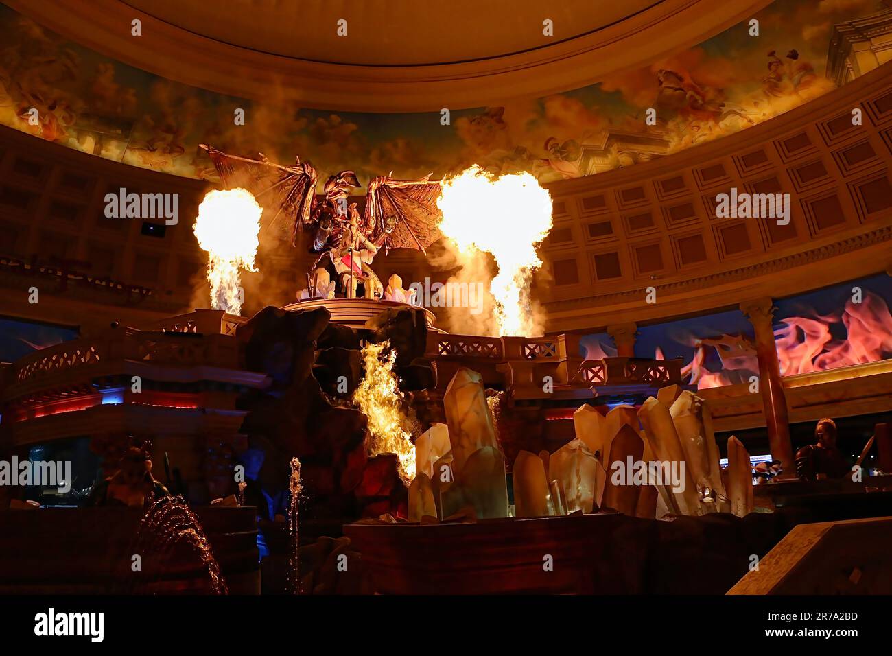Fall of Atlantis at Caesars Forum Shops automaton show Caesars Palace ...