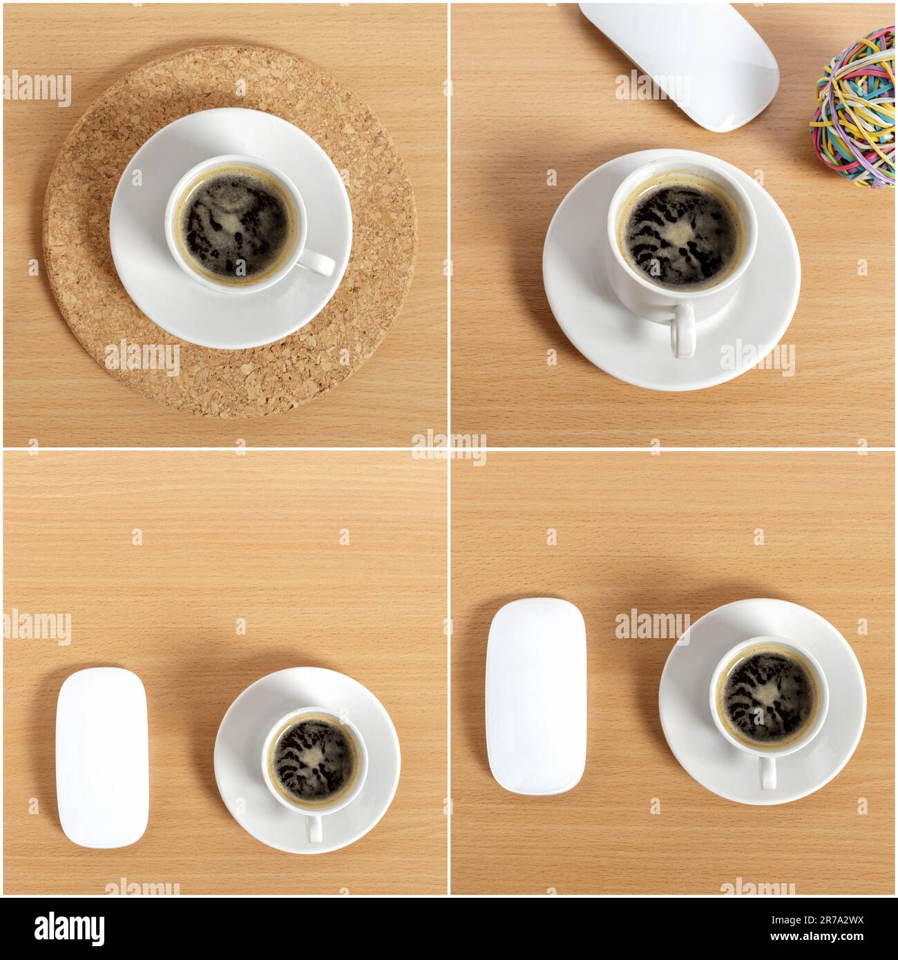 top view desk with copy space Stock Photo - Alamy