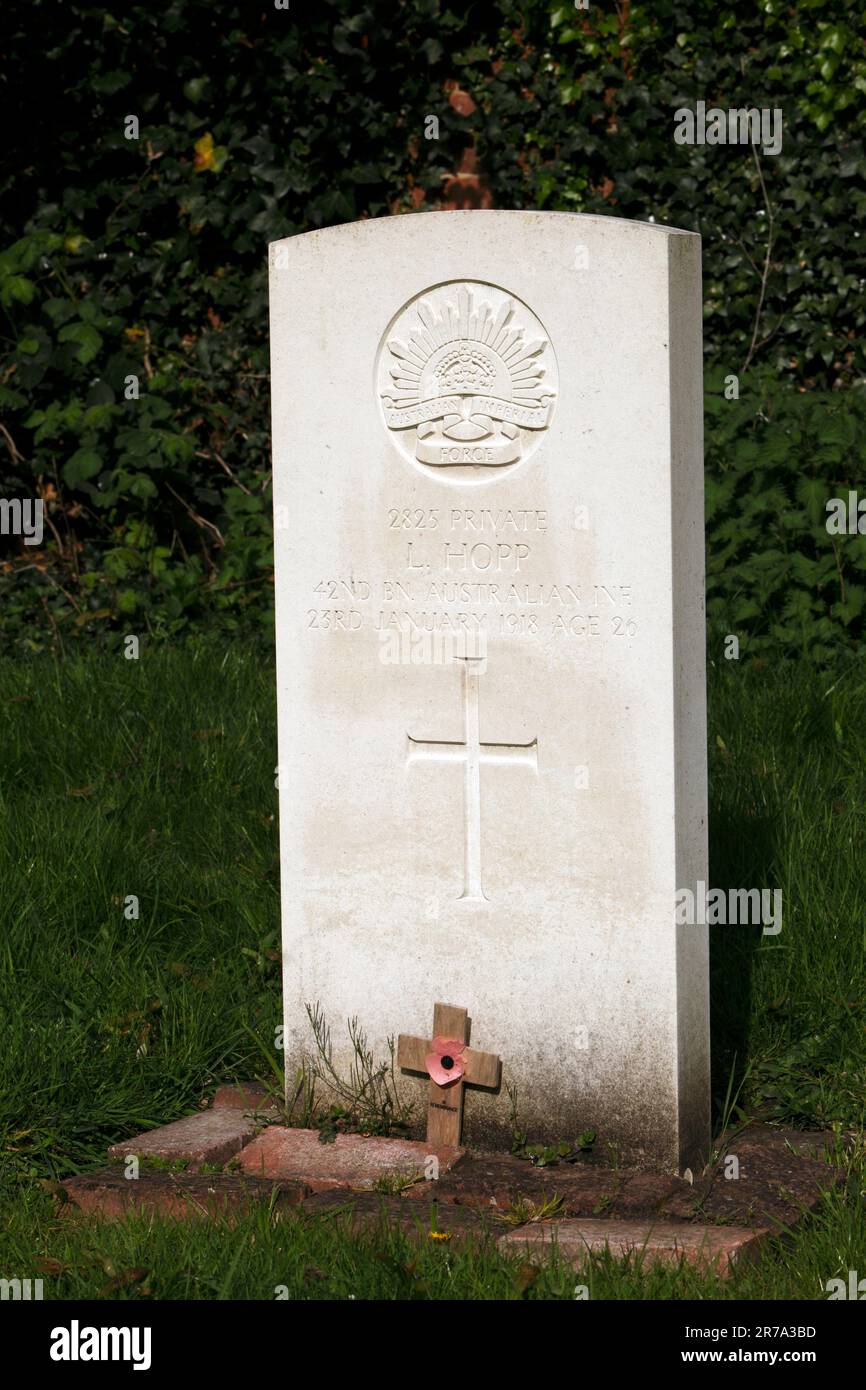 42nd Australian Infantry Battalion. Grave of Private L Hopp Died 23rd ...