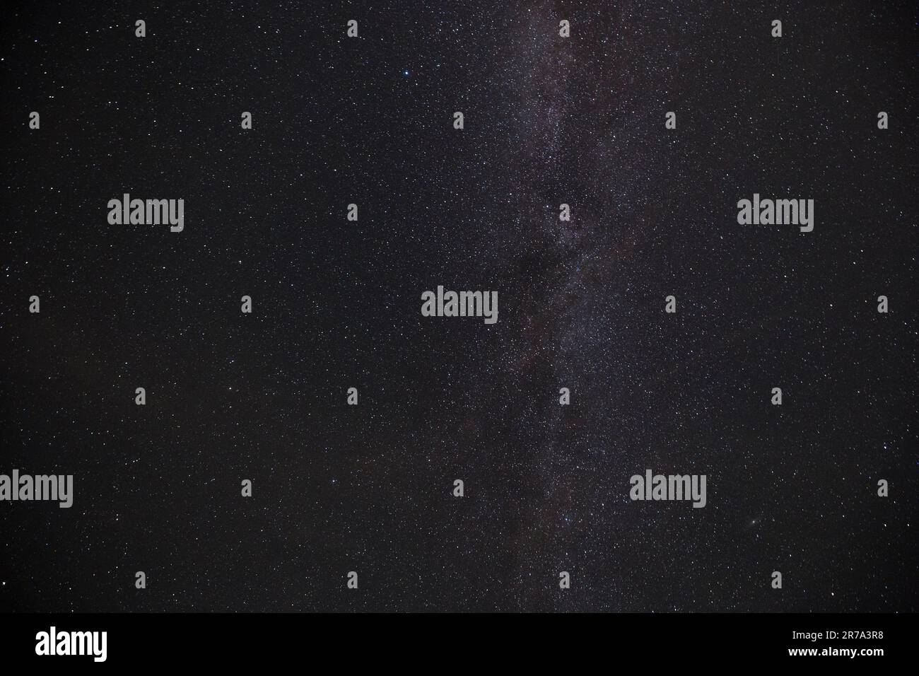 A beautiful night sky illuminated by stars and galaxies, viewed from ...