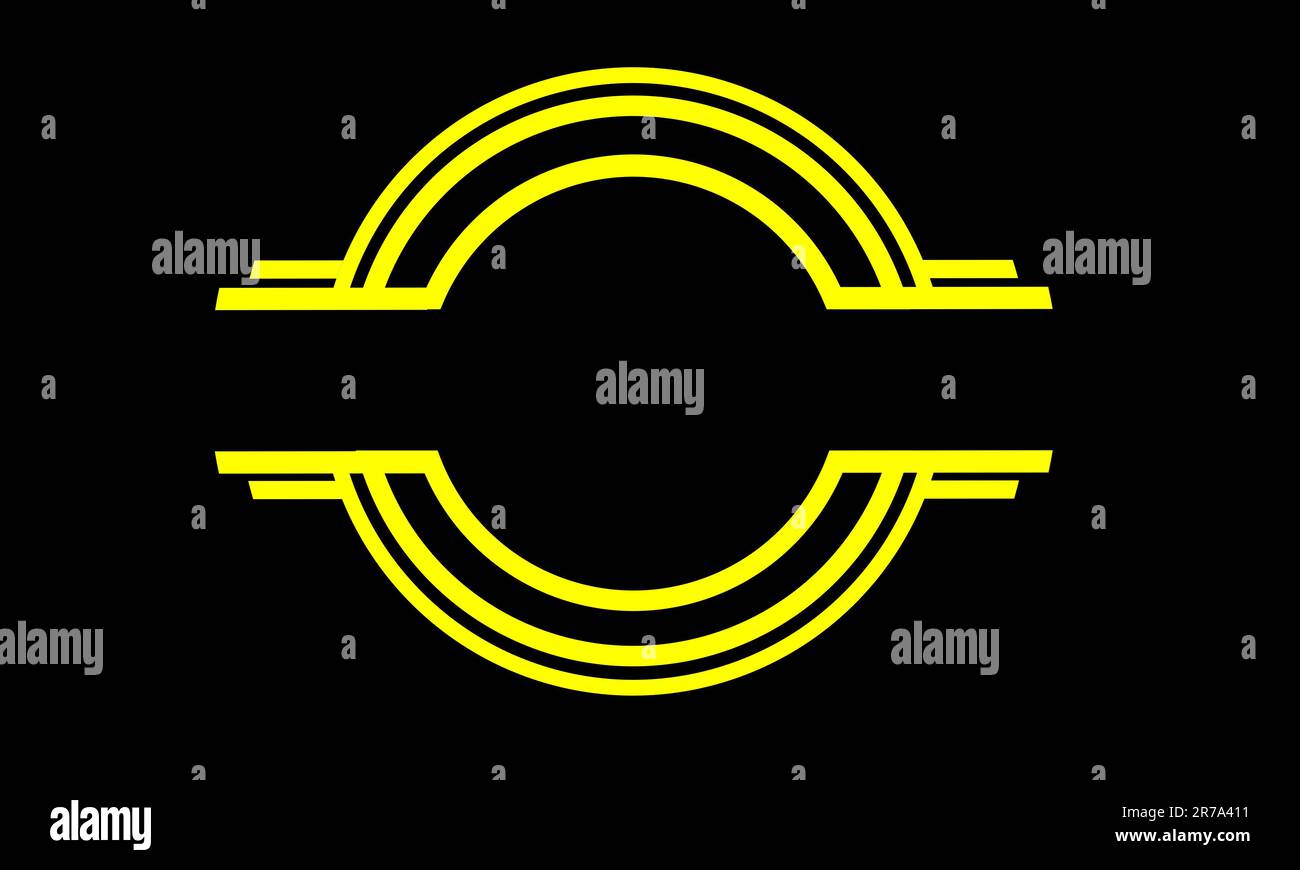 Half circle logo design the concept of working together. Design badge ...