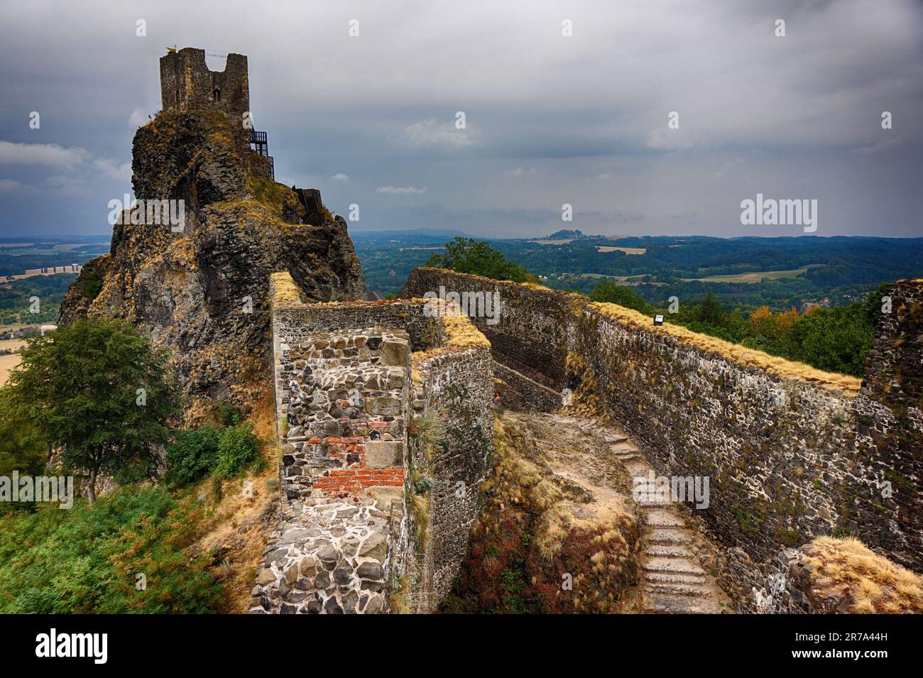 old trosky castle as most romantic place from czech republic Stock ...