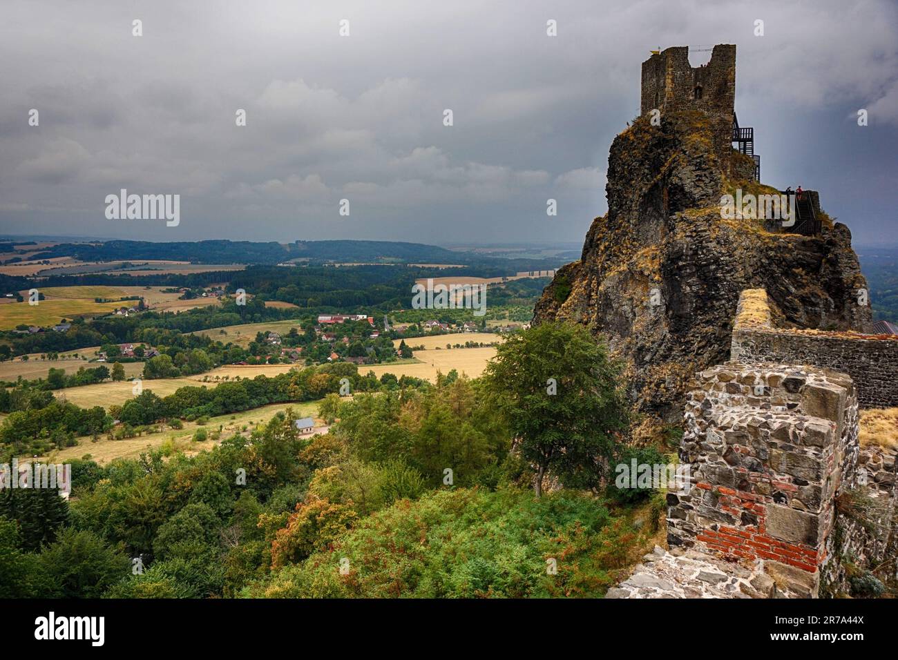 old trosky castle as most romantic place from czech republic Stock ...