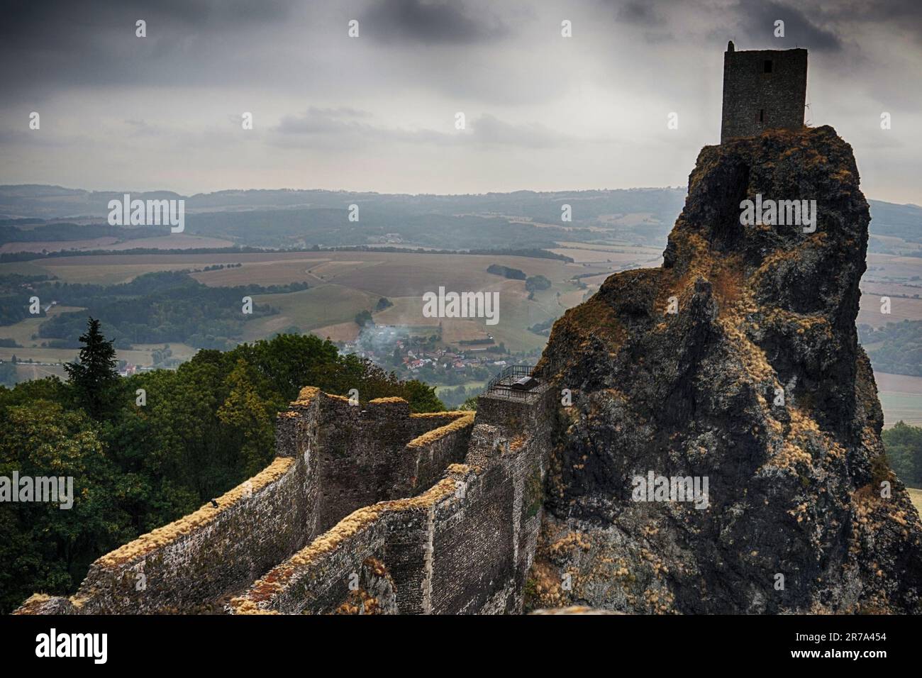 old trosky castle as most romantic place from czech republic Stock ...