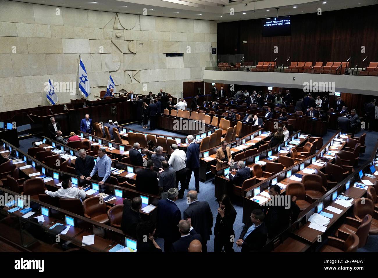 Israeli lawmakers are gathered for a vote on picking two lawmakers to ...