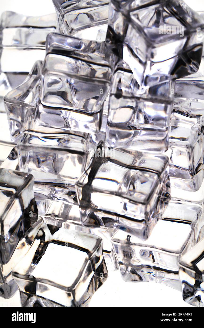 ice cubes as very nice cold drink background Stock Photo - Alamy
