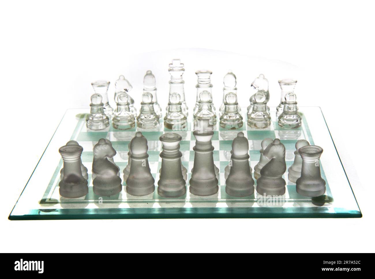 glass chess isolated on the white background Stock Photo - Alamy