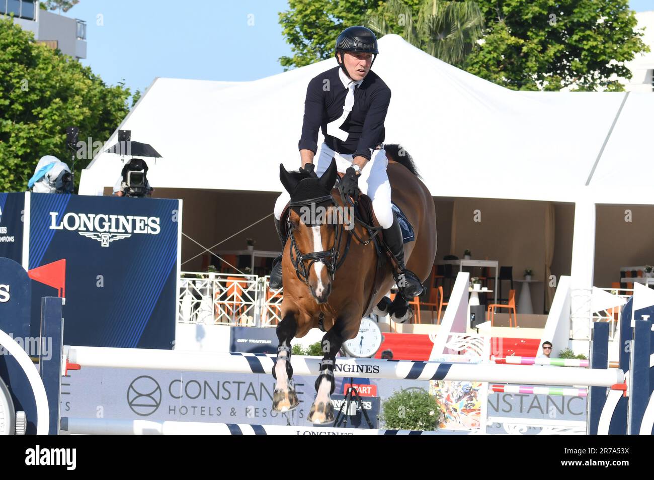 CANNES -FRANCE JUNE 10: Philippe Leoni rides during the Longines Global ...