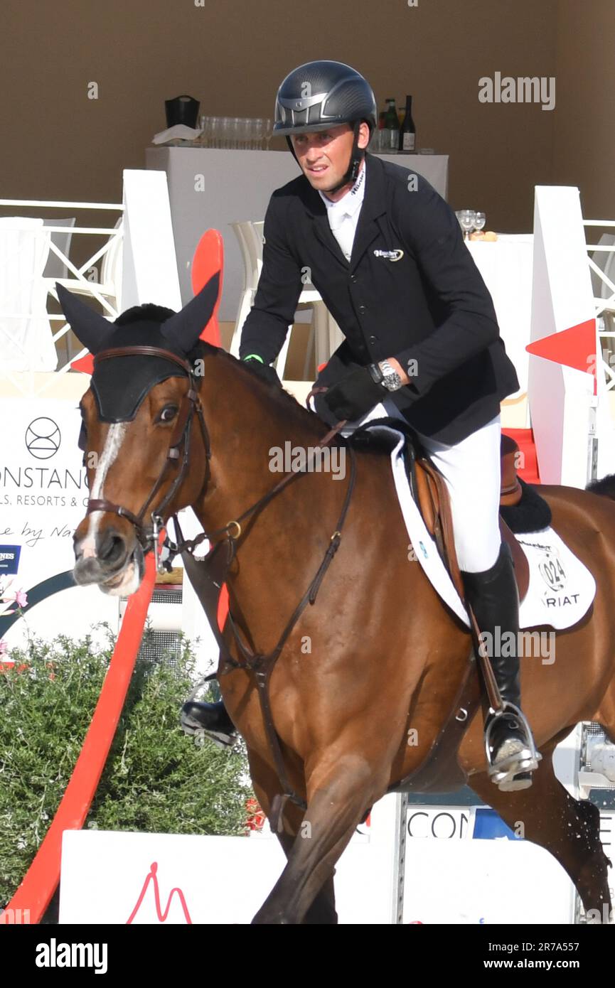 CANNES -FRANCE JUNE 10: Trevor Breen rides during the Longines Global ...