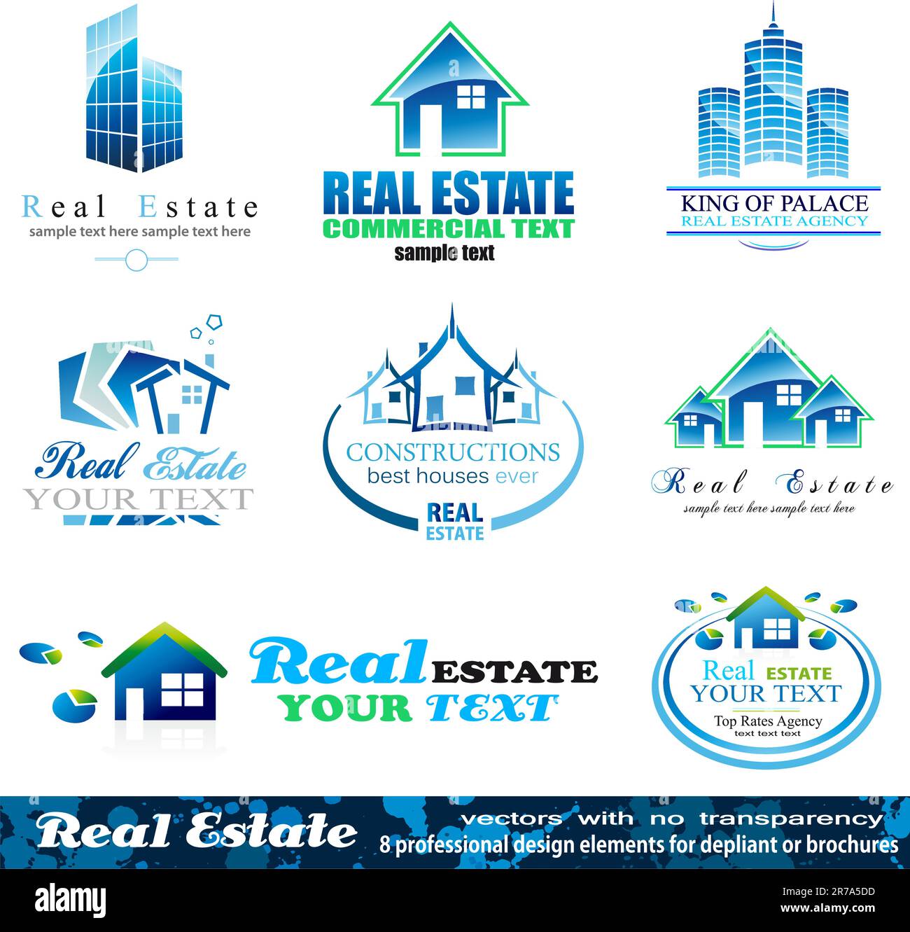 Real Estate Design Elements - Set 1 Stock Vector Image & Art - Alamy