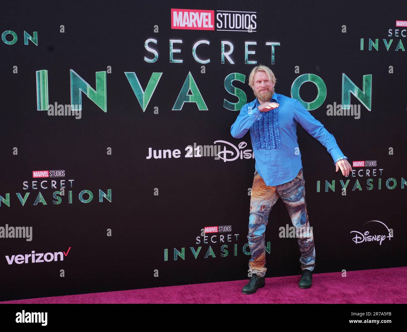 Rune Temte arrives at the Marvel Studios' SECRET INVASION Launch Event ...