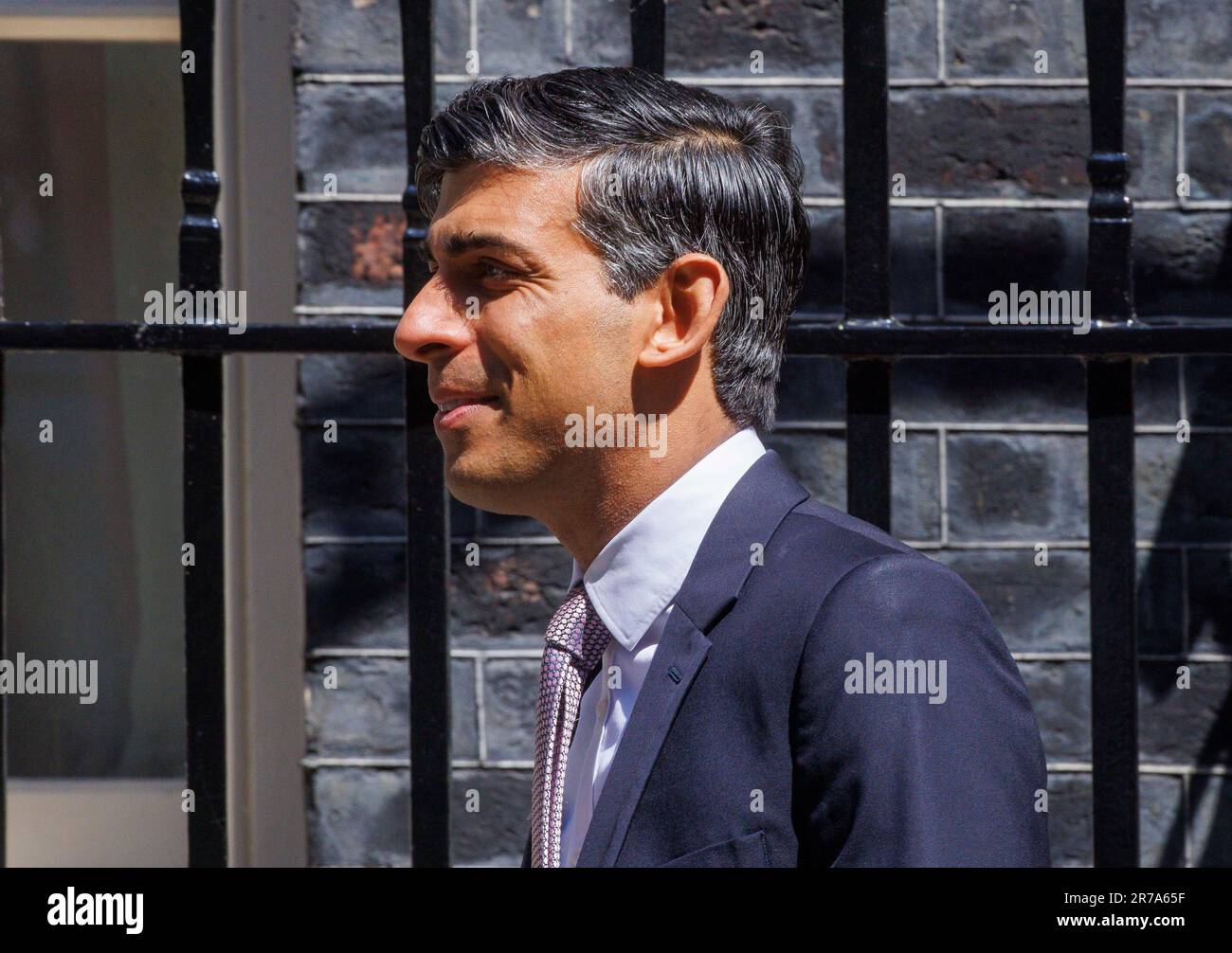 London, UK. 14th June, 2023. Prime Minister, Rishi Sunak, leaves Number ...