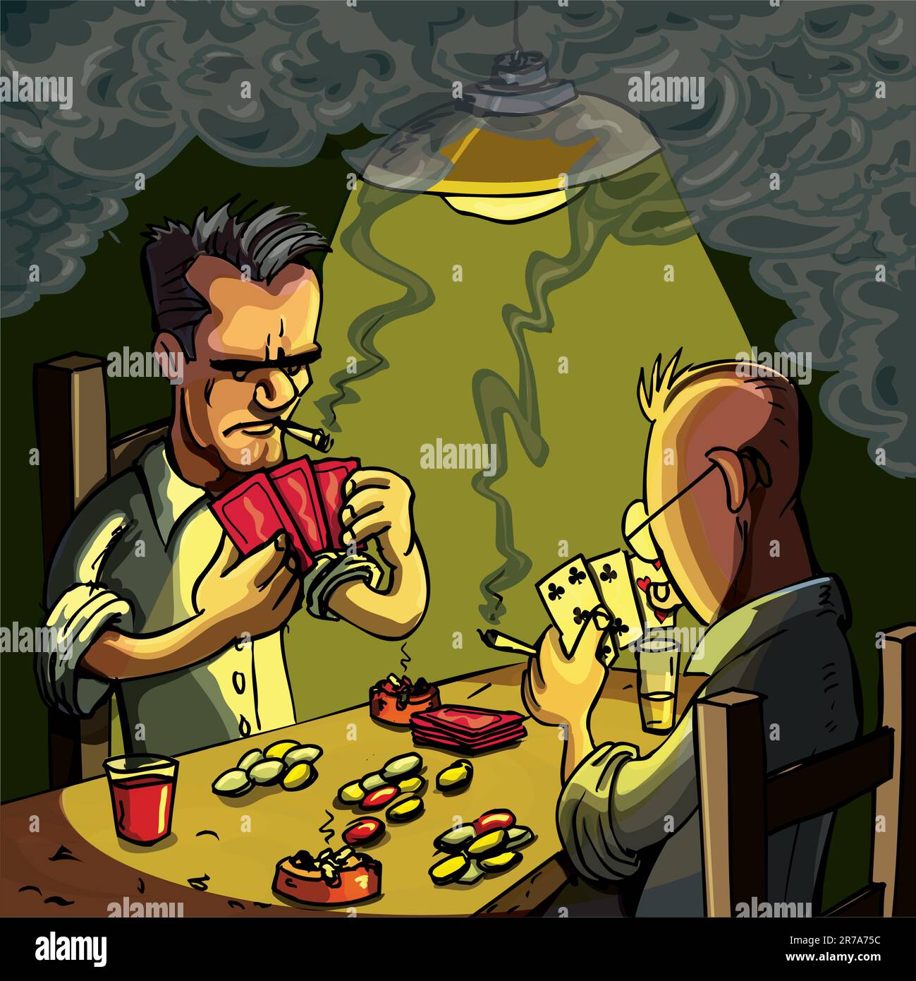 Two men in a room Stock Vector Images - Alamy