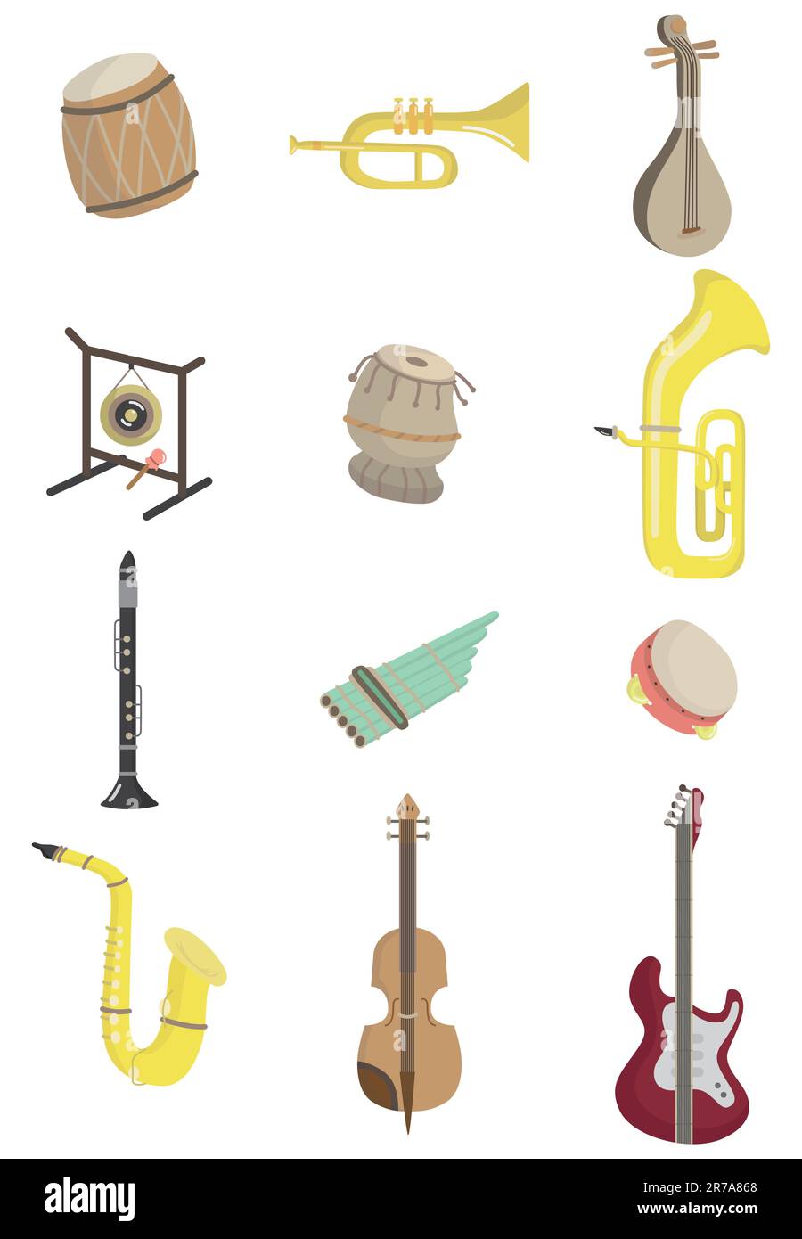 cartoon musical instrument icon Stock Vector Image & Art - Alamy
