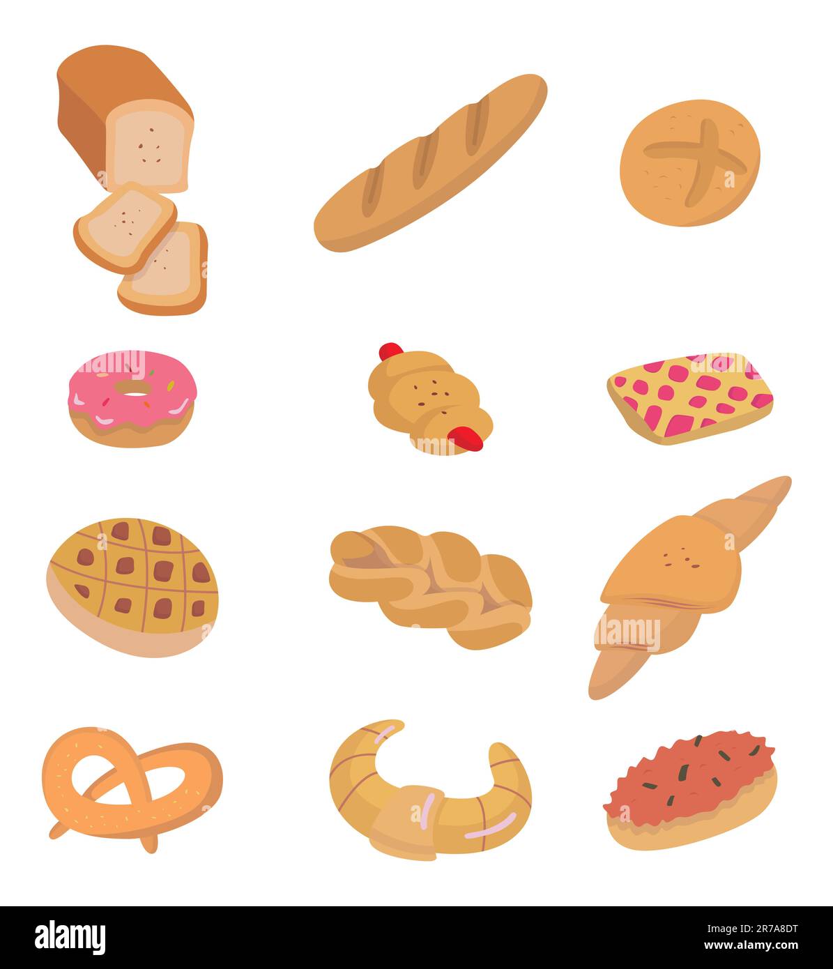 cartoon bread icon Stock Vector Image & Art - Alamy
