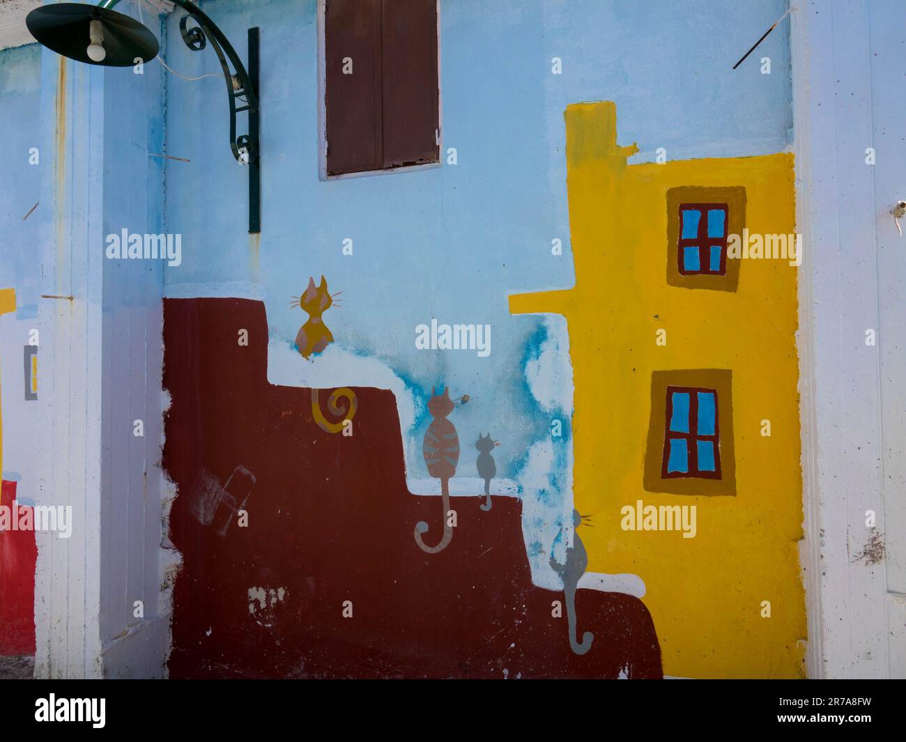 A picturesque village called Fanes with narrow streets, known as the ...