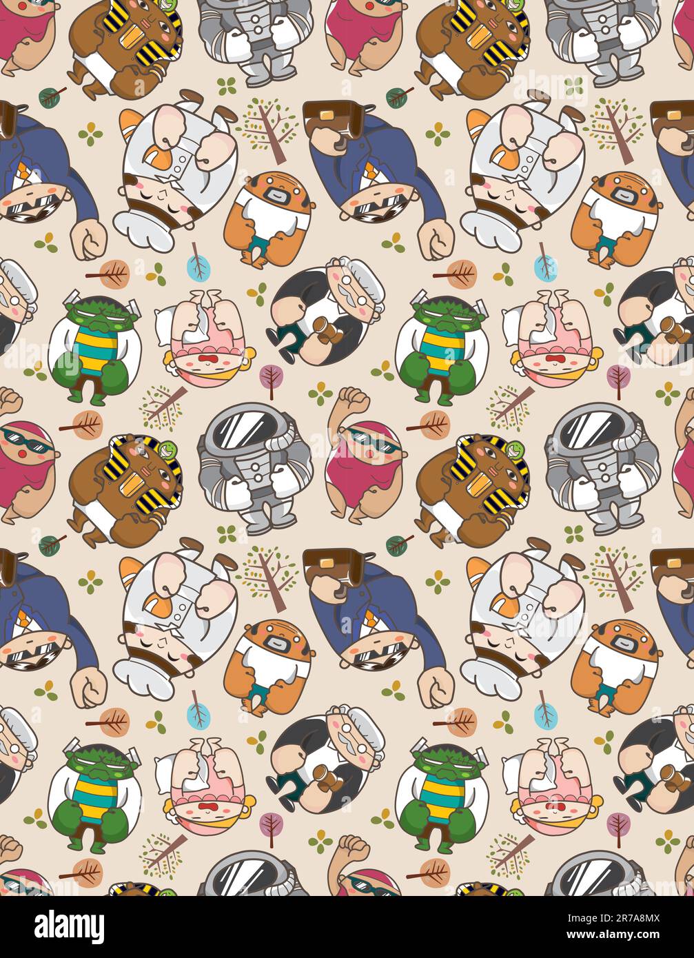 People pattern Stock Vector Images - Alamy