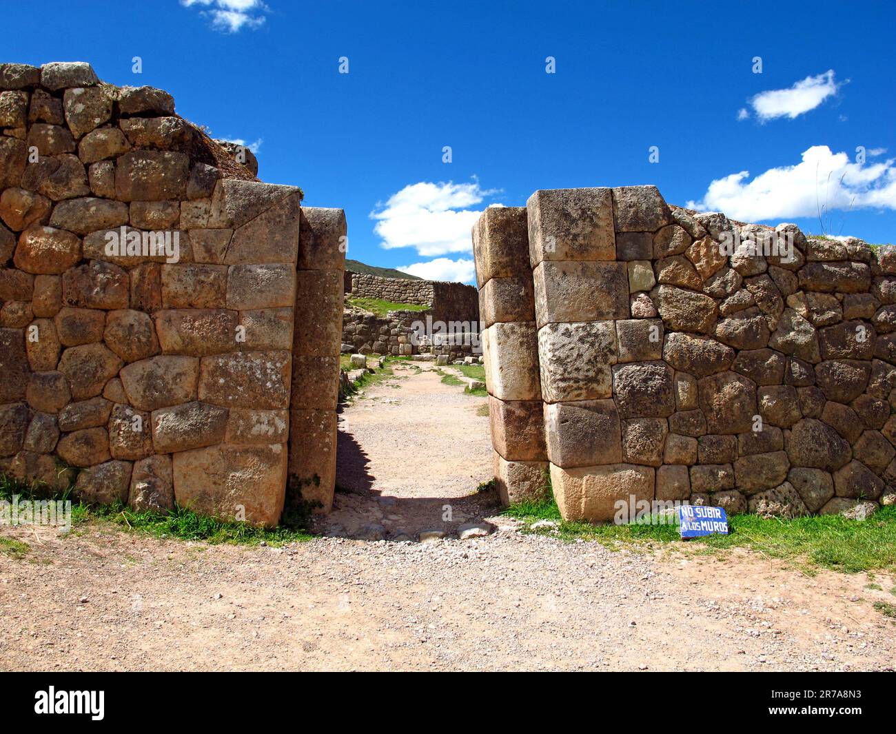 Ancient ruins of fortress in Cusco, Peru Stock Photo - Alamy