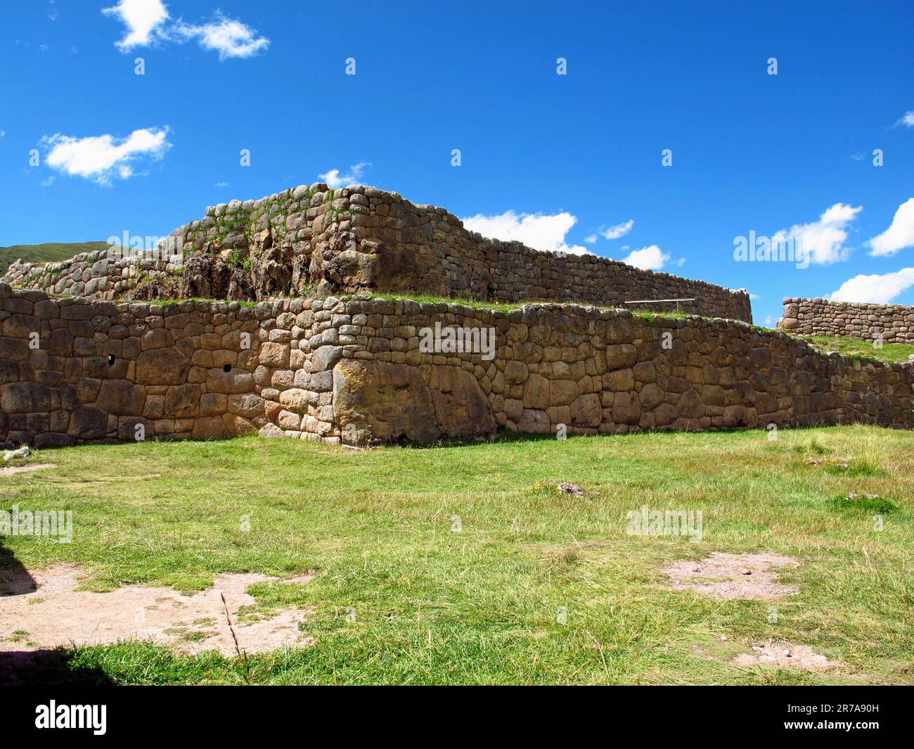 Ancient ruins of fortress in Cusco, Peru Stock Photo - Alamy