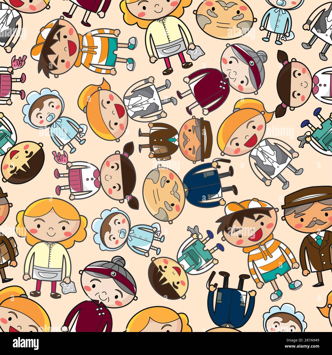 Granddaughter family families Stock Vector Images - Alamy