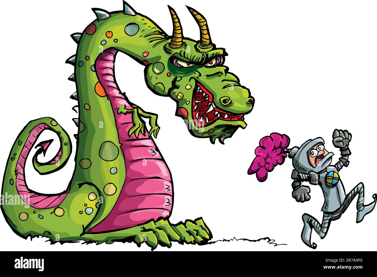 Brave knight running Stock Vector Images - Alamy