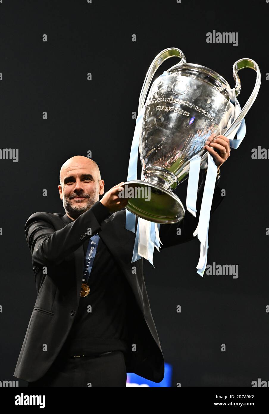ISTANBUL, TURKEY - JUNE 10: manager Pep Guardiola of Manchester City ...