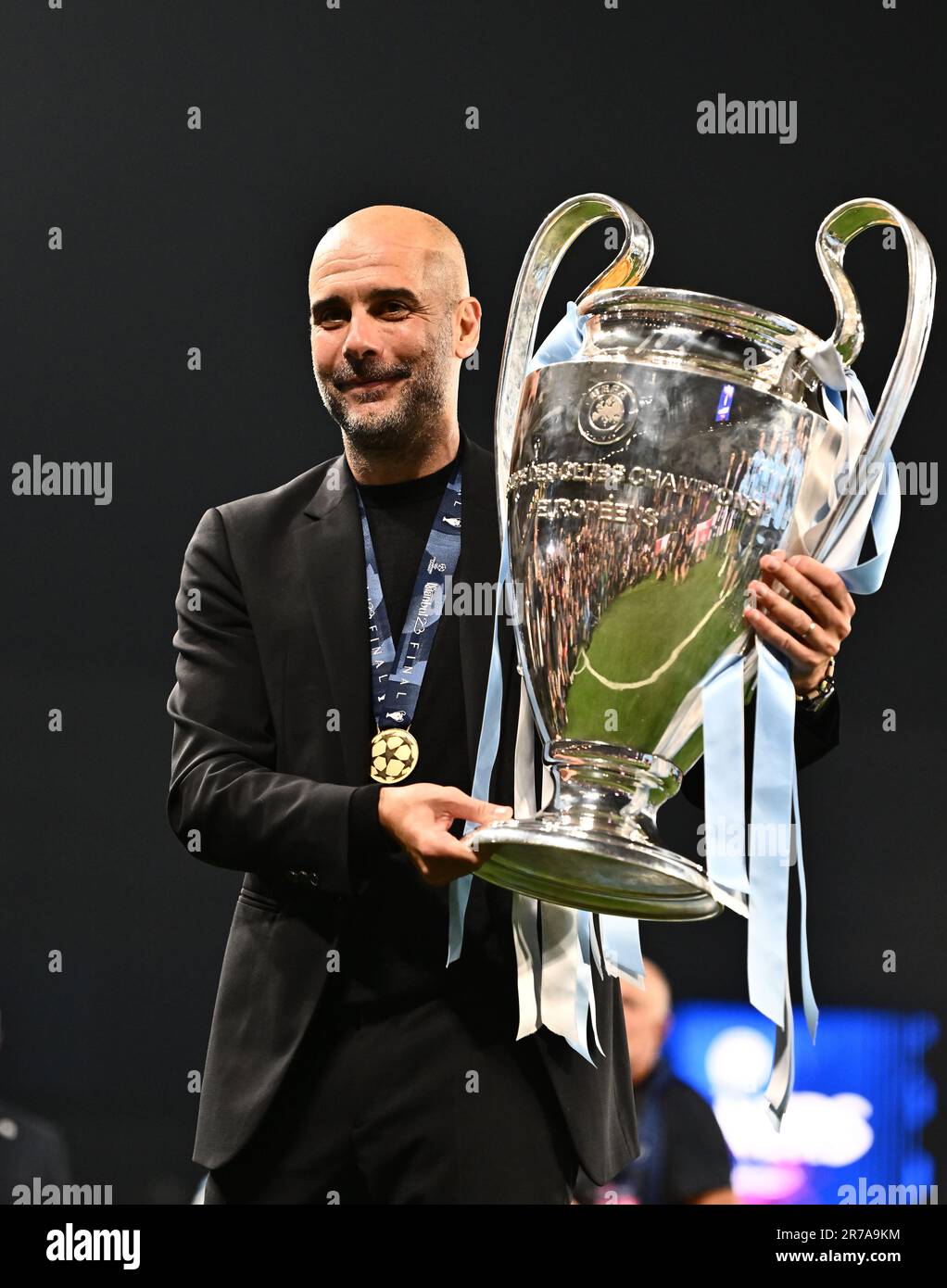 ISTANBUL, TURKEY - JUNE 10: manager Pep Guardiola of Manchester City ...