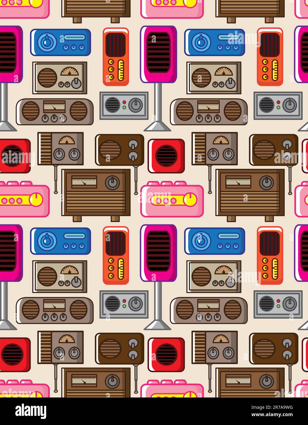 Paper clip icon seamless Stock Vector Images - Alamy