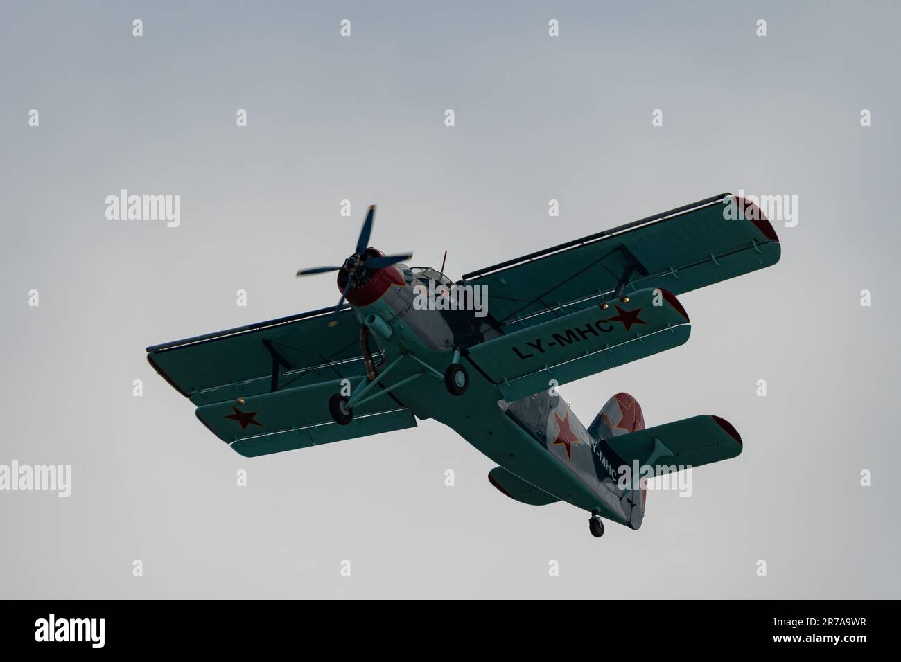 Rhine Valley, Saint Gallen, Switzerland, May 20, 2023 LY-MHC Antonov AN ...