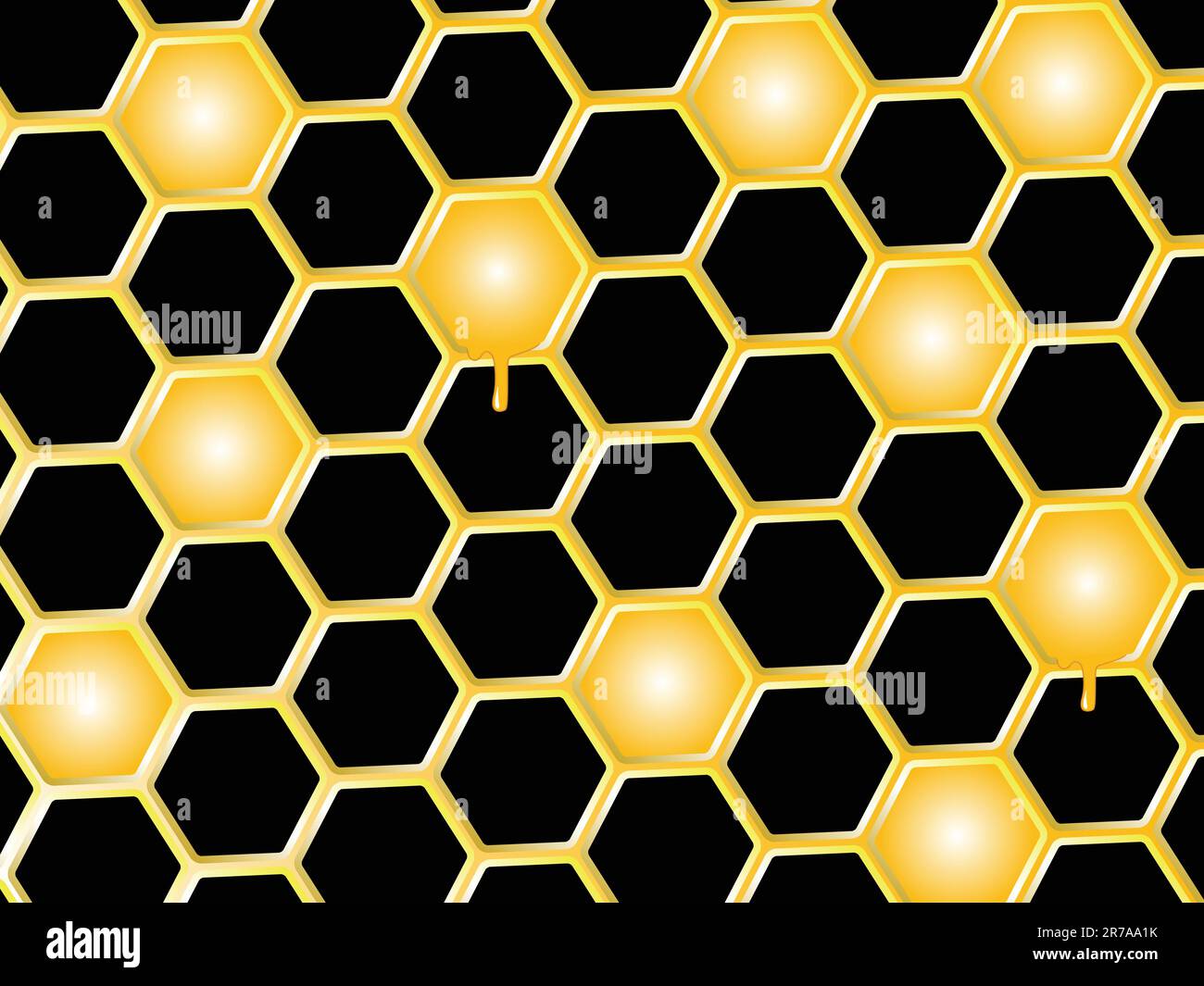 honey comb background, abstract vector art illustration Stock Vector ...