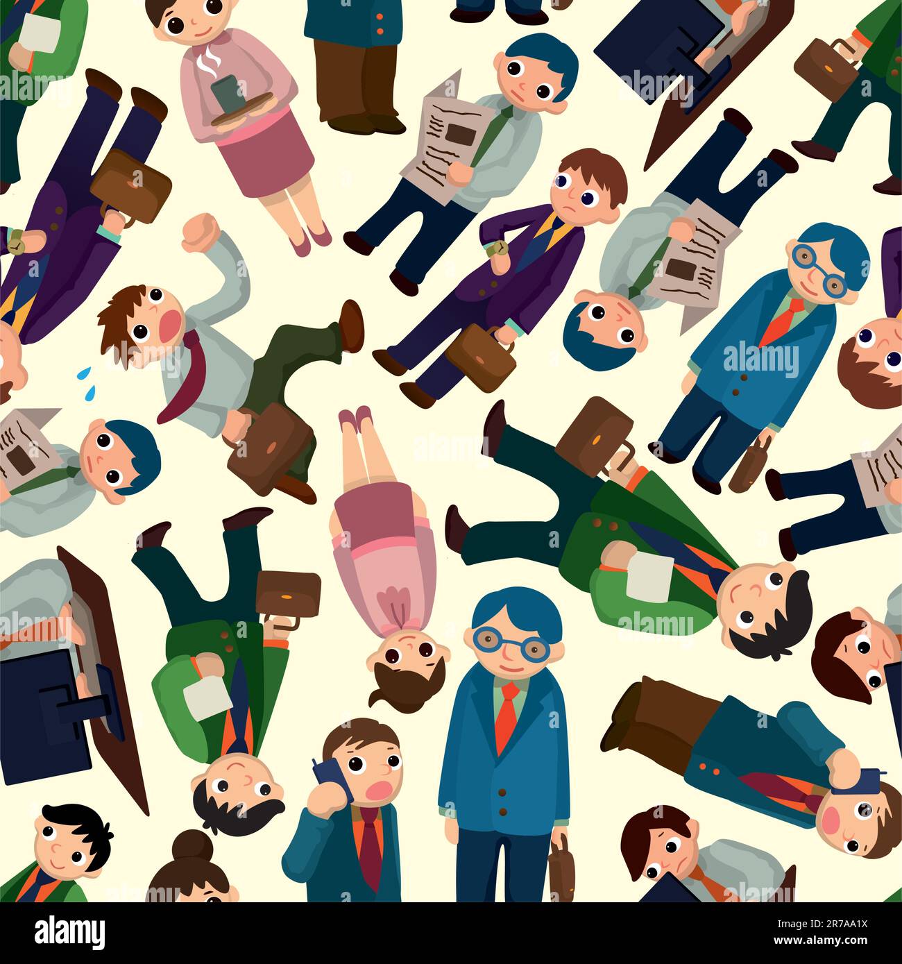 seamless office worker pattern Stock Vector Image & Art - Alamy