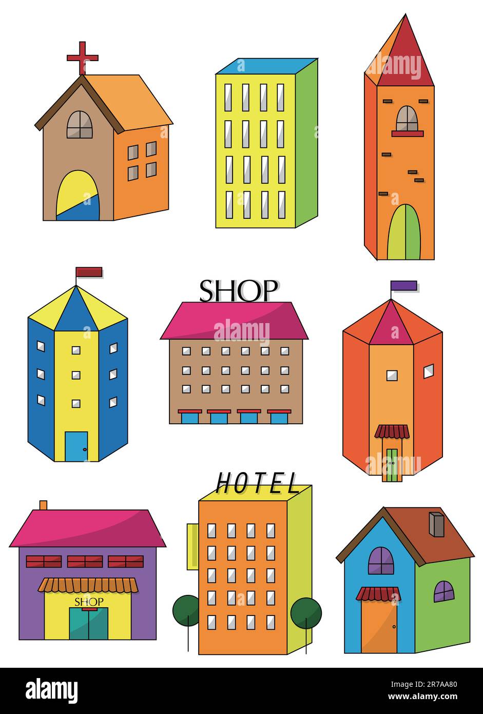 cartoon house icon Stock Vector Image & Art - Alamy