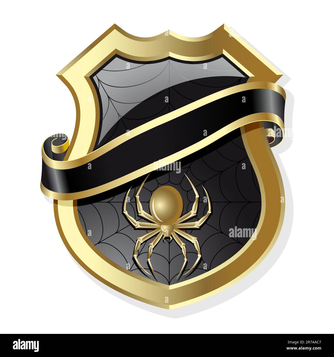 Spider web ribbon Stock Vector Images - Alamy